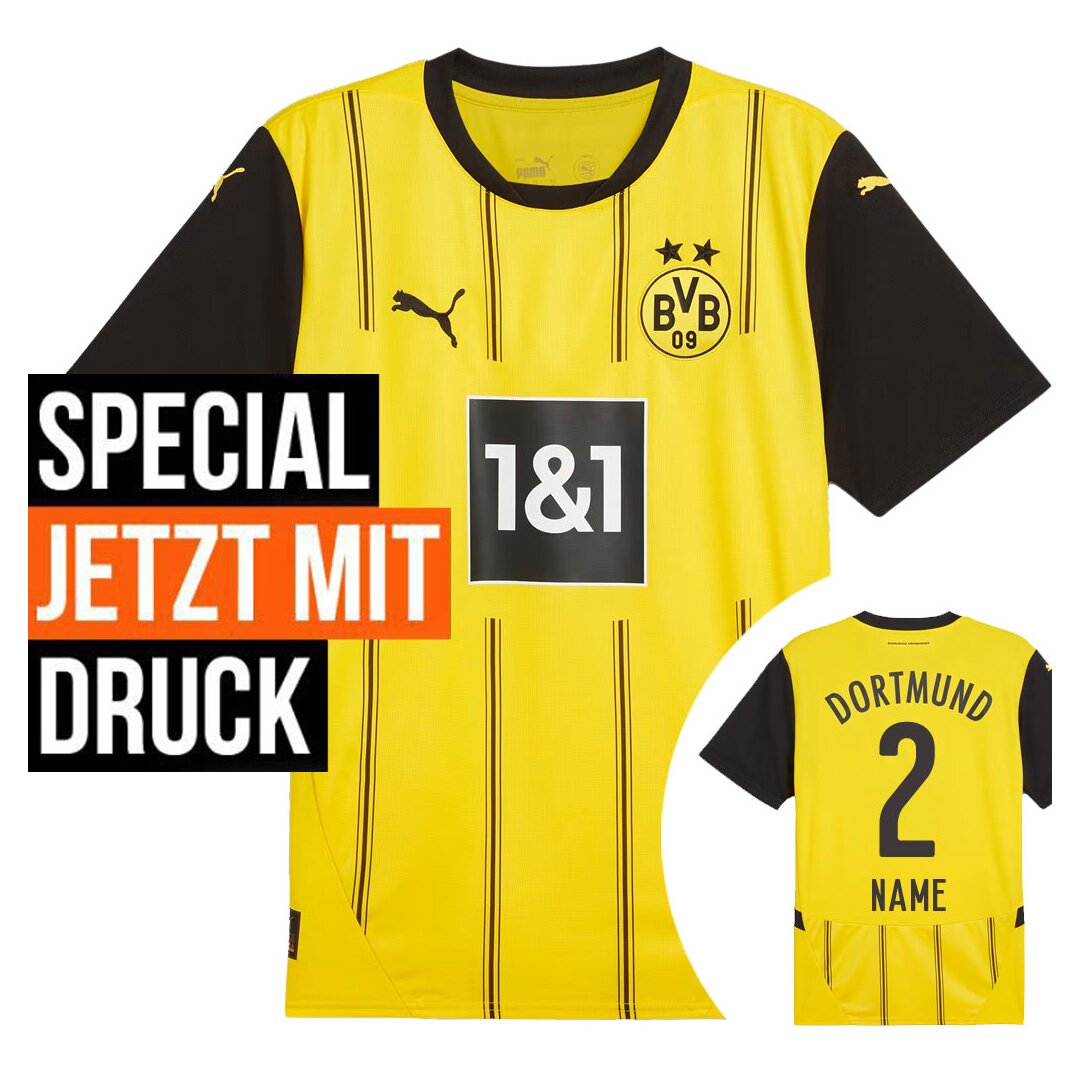 Puma BVB Trikot 2024/2025 Home mit Nummern + Namen | S - 3XL